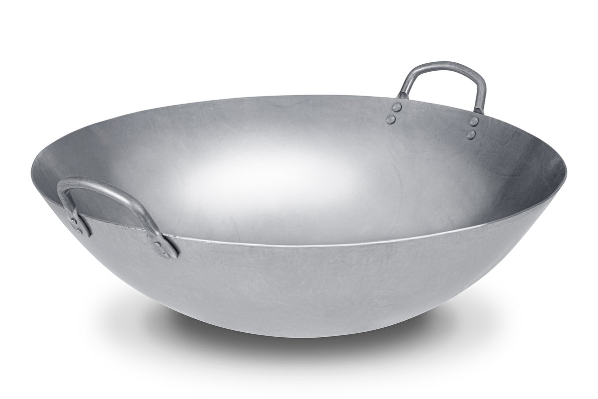 Craft Wok Large 18-Inch Heavy Canton Style Hand Hammered Carbon Steel